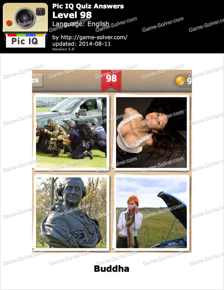 Pic IQ Quiz Level 98 • Game Solver