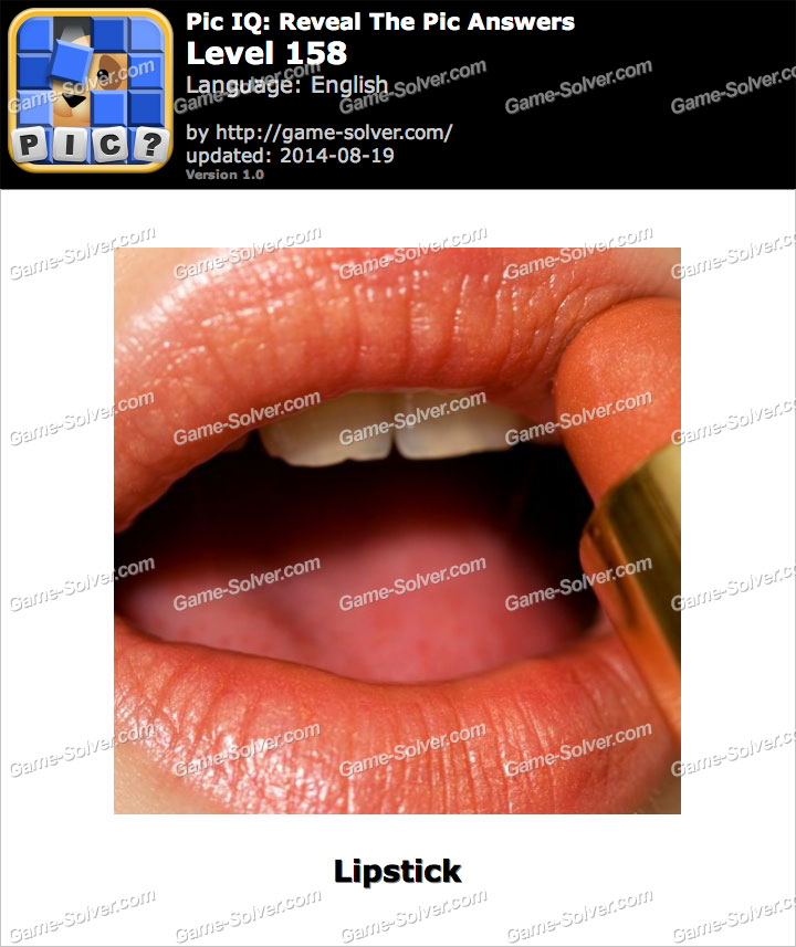 Pic IQ Reveal The Pic Level 158 • Game Solver
