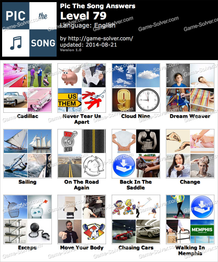 Pic the Song Level 79 • Game Solver