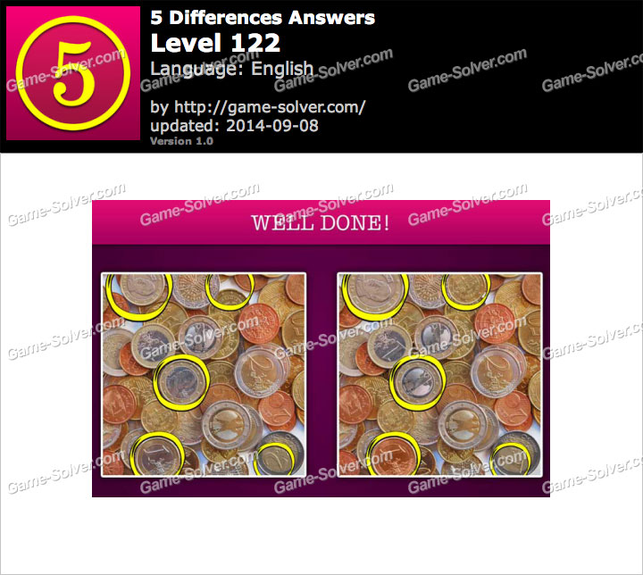 5 Differences Level 122 • Game Solver
