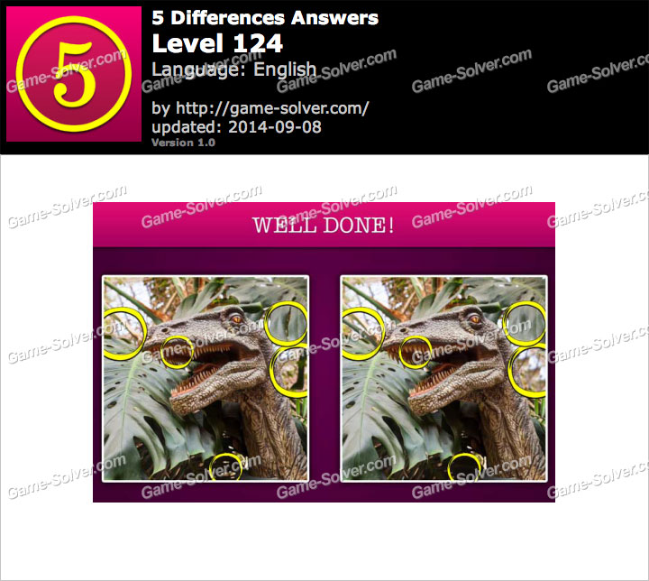 5 Differences Level 124 • Game Solver