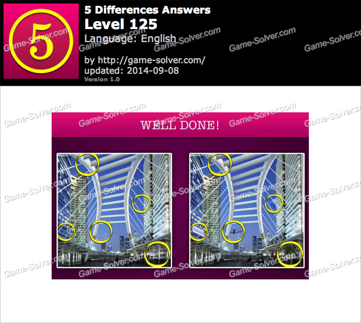 5 Differences Level 125 • Game Solver