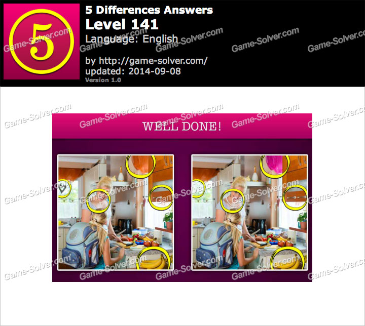 5 Differences Level 141 • Game Solver