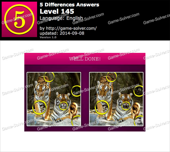5 Differences Level 145 • Game Solver