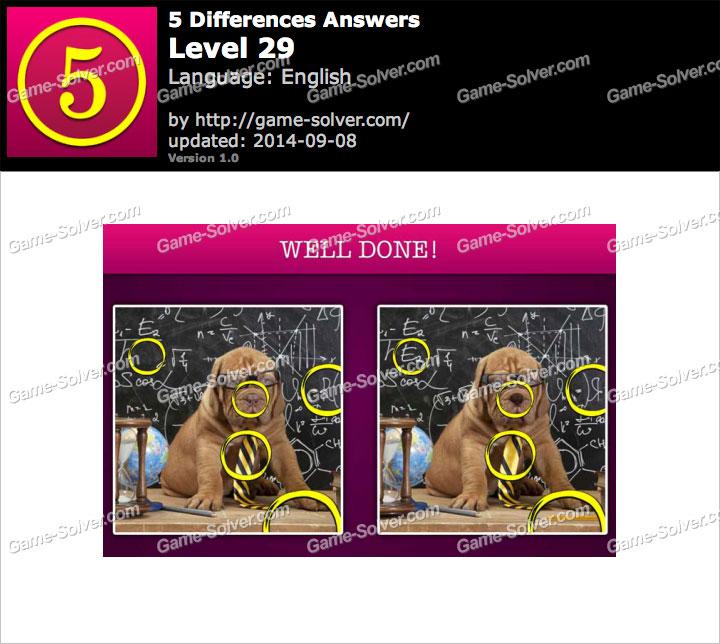 5 Differences Level 29 • Game Solver