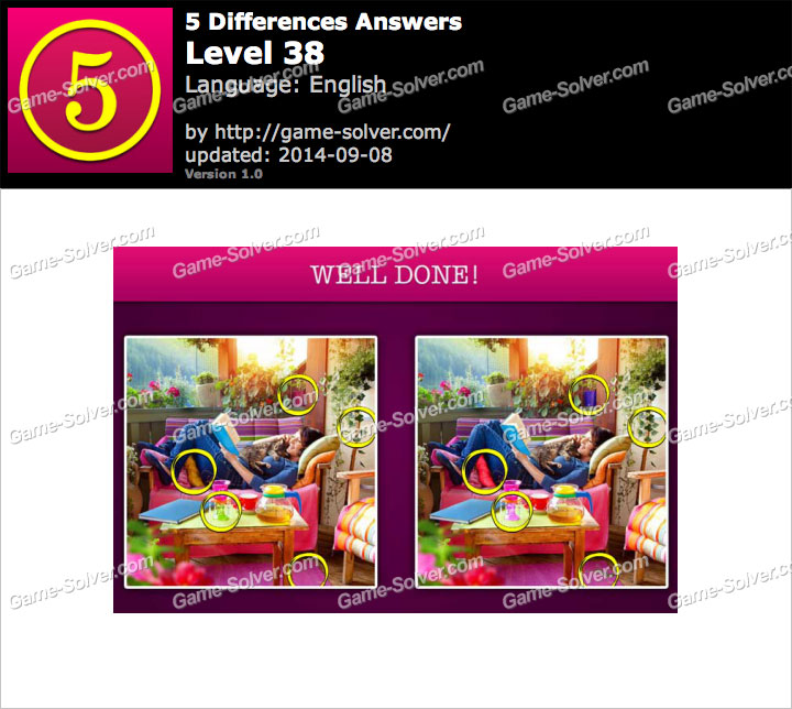 5 Differences Level 38 • Game Solver