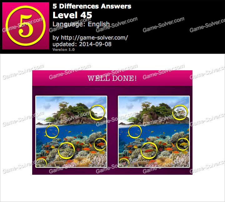 5 Differences Level 45 • Game Solver