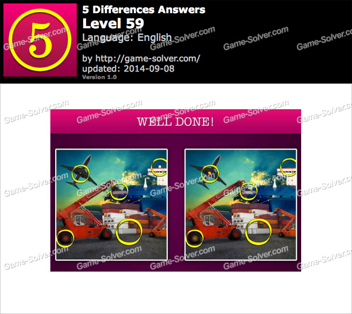 5 Differences Level 59 • Game Solver