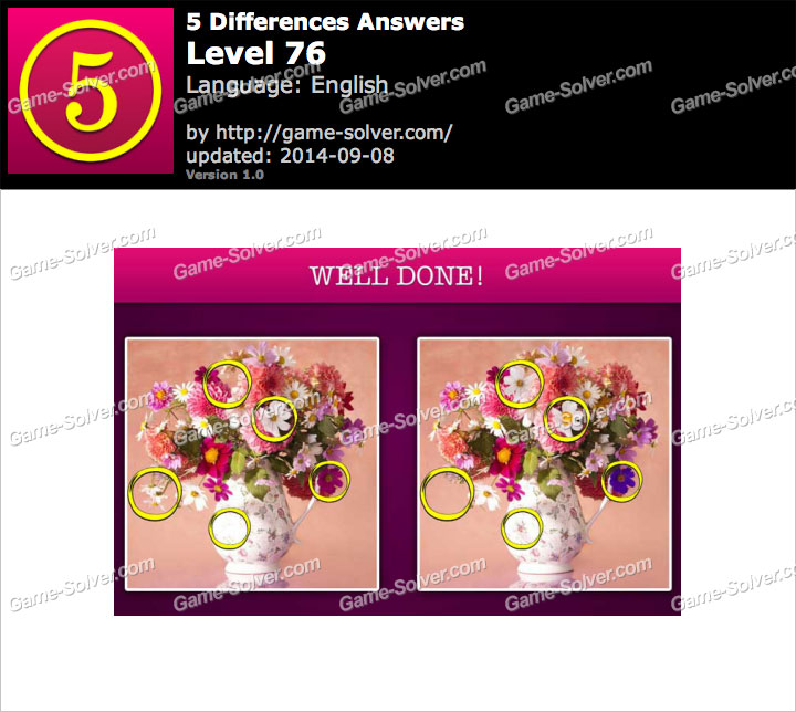 5 Differences Level 76 • Game Solver