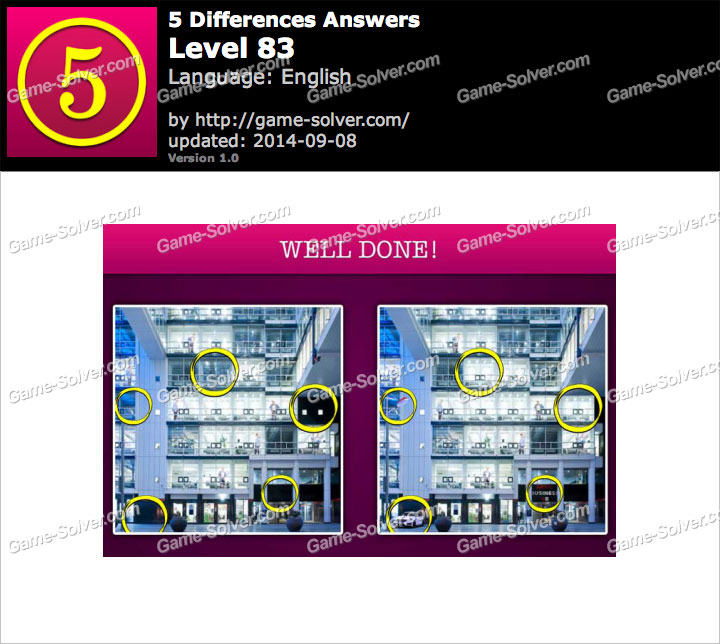 5 Differences Level 83 • Game Solver