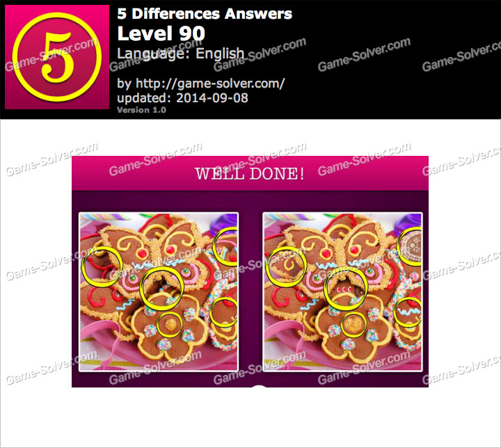 5 Differences Level 90 • Game Solver