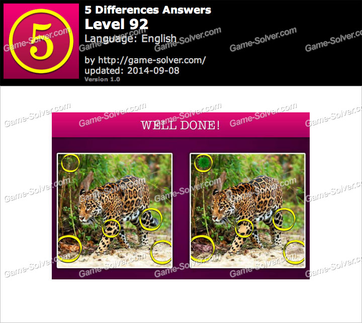 5 Differences Level 92 • Game Solver