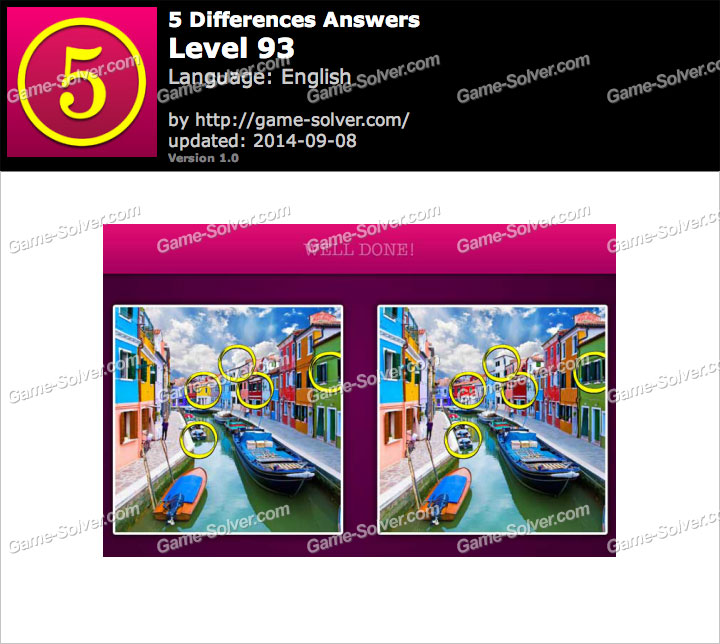 5 Differences Level 93 • Game Solver