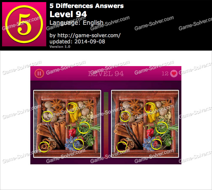 5 Differences Level 94 • Game Solver