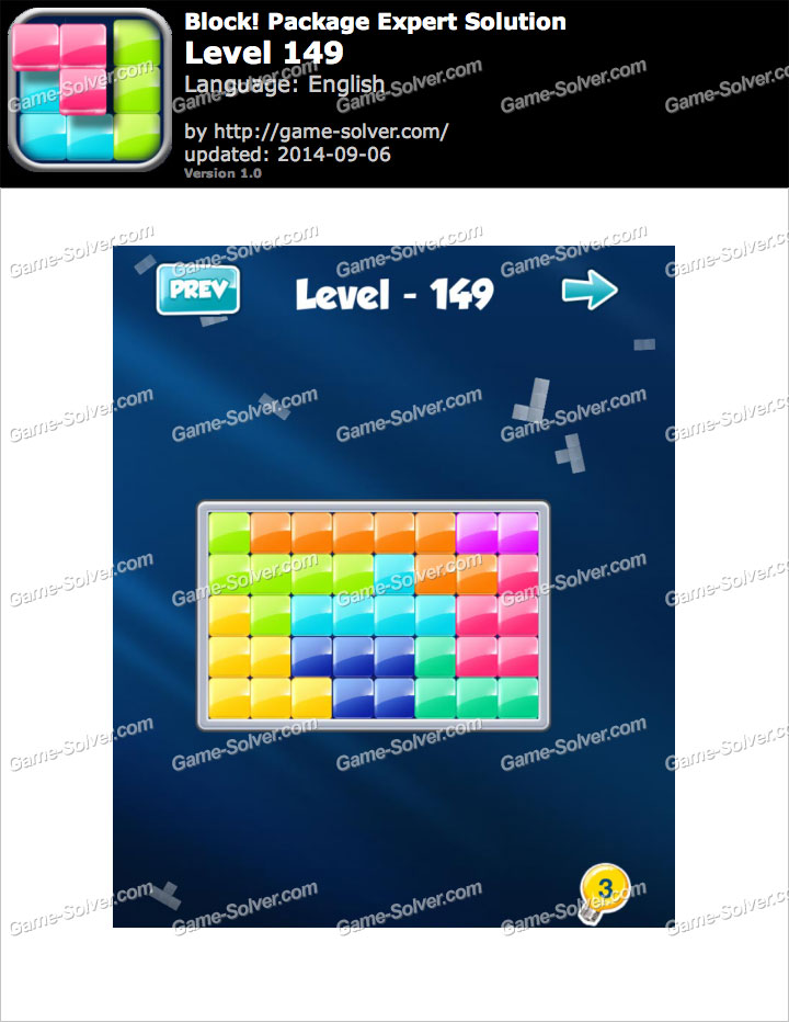 Block! Package Expert Level 149 • Game Solver