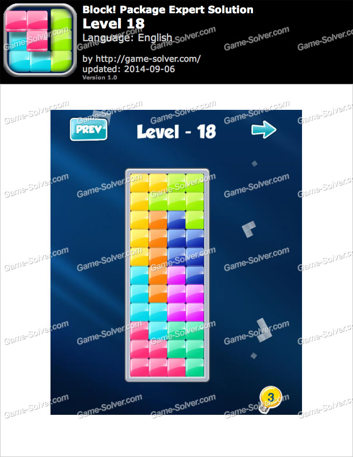 Block! Package Expert Level 18 • Game Solver
