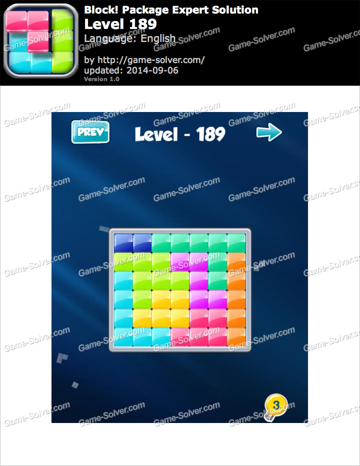 Block! Package Expert Level 189 • Game Solver