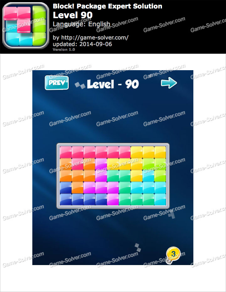 Block! Package Expert Level 90 • Game Solver