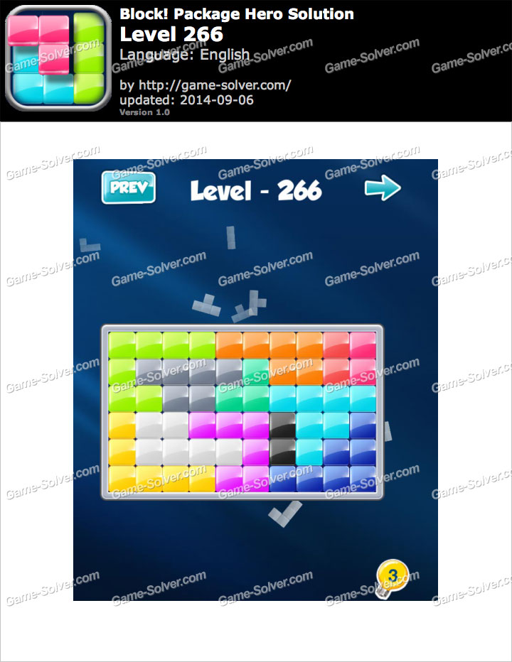 Block! Package Hero Level 266 • Game Solver