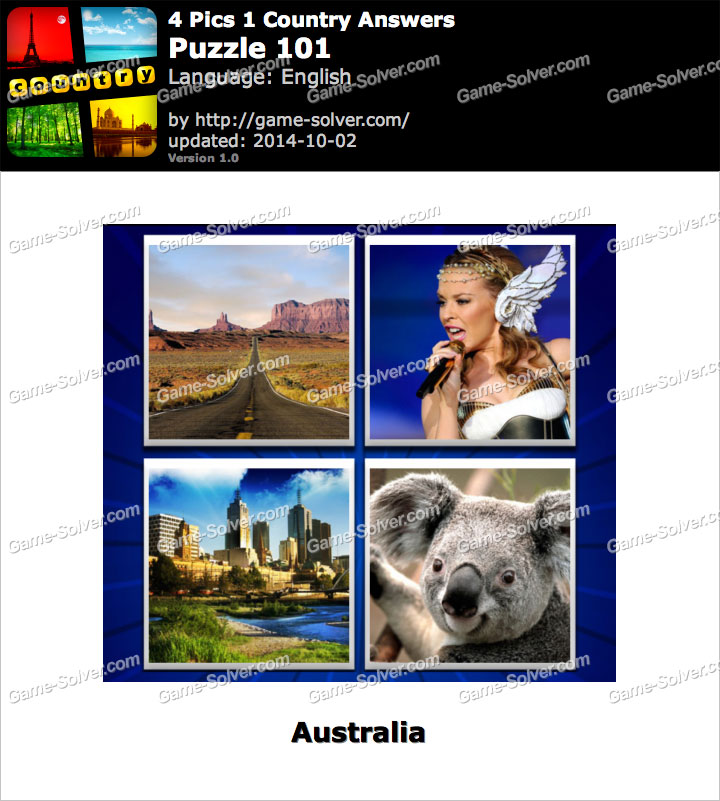 4 Pics 1 Country Puzzle 101 • Game Solver