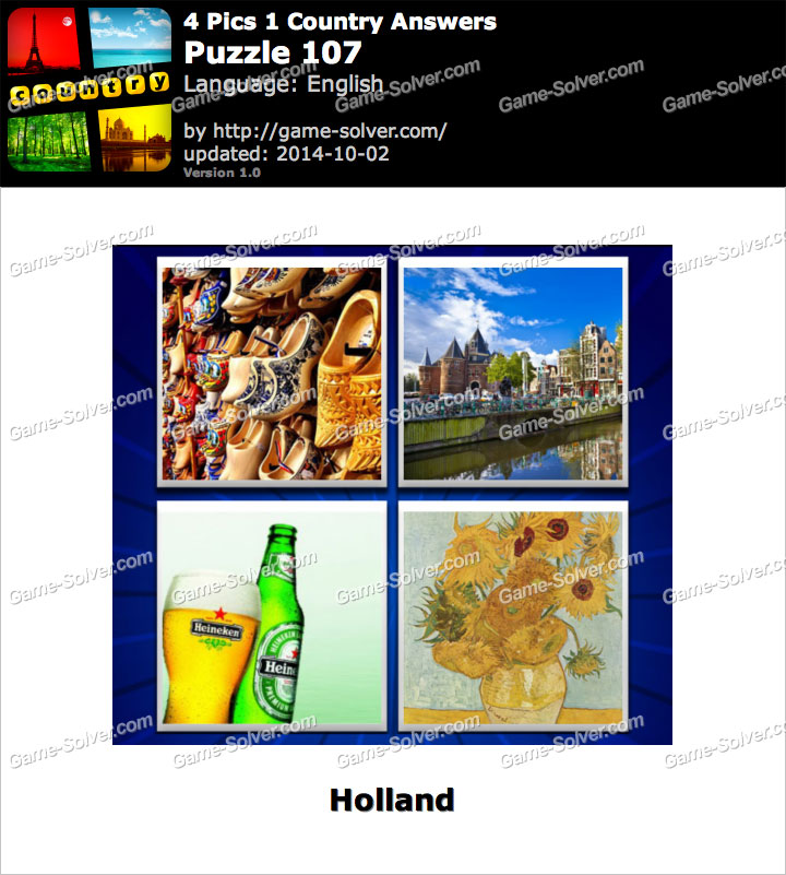 4 Pics 1 Country Puzzle 107 • Game Solver