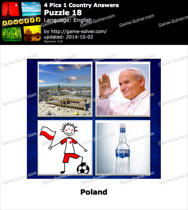 4 Pics 1 Country Puzzle 18 • Game Solver