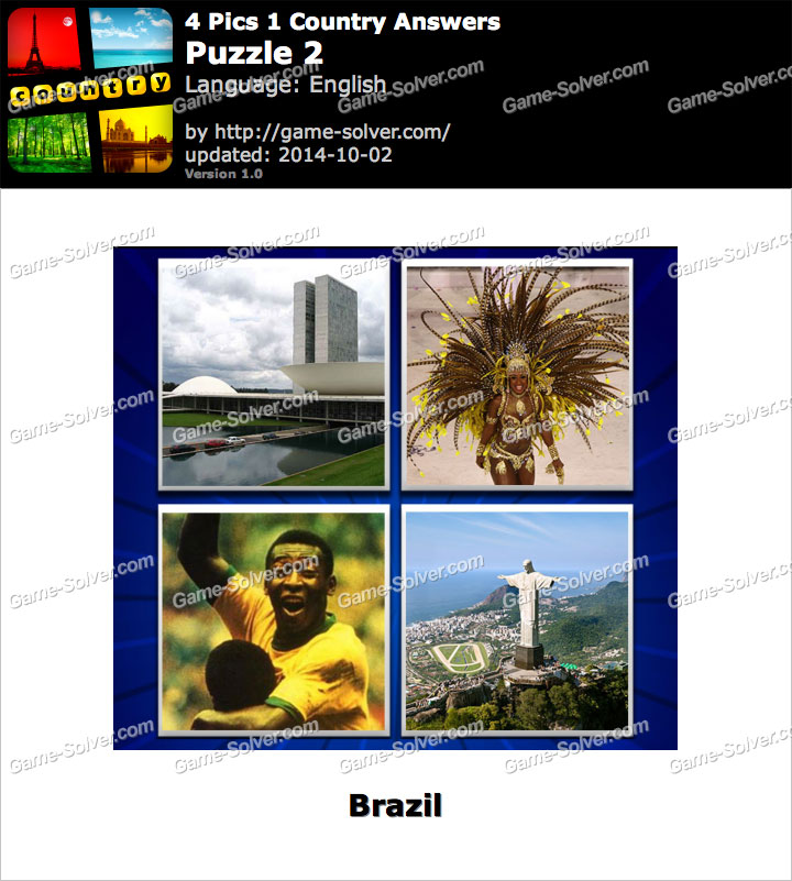 4 Pics 1 Country Puzzle 2 • Game Solver