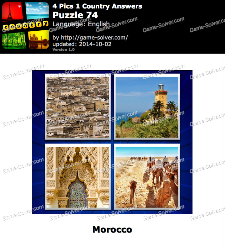 4 Pics 1 Country Puzzle 74 • Game Solver
