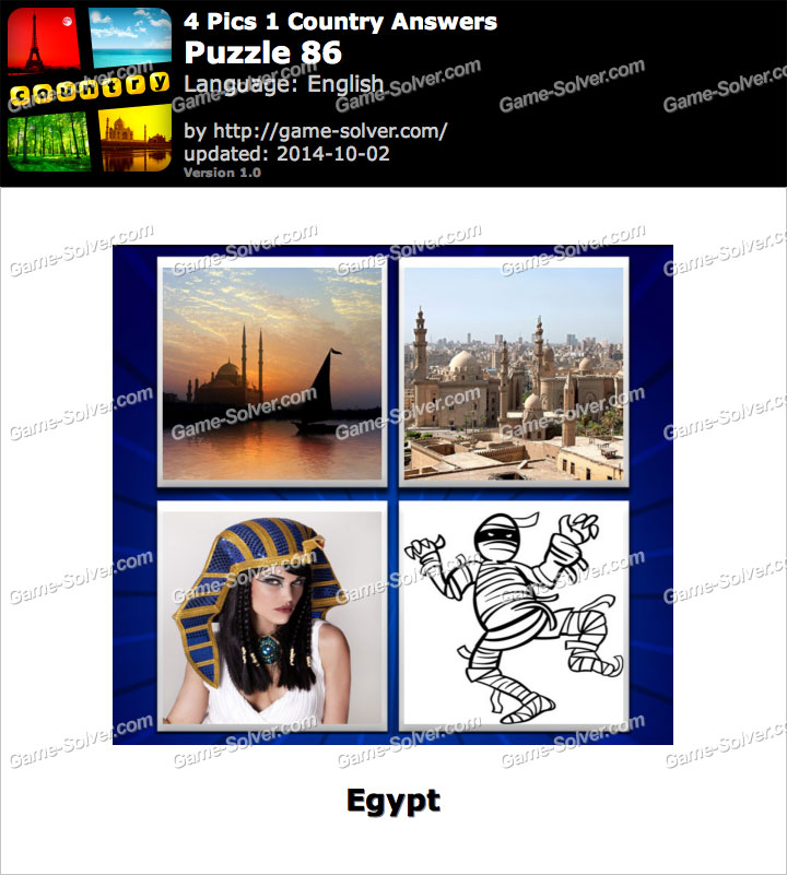 4 Pics 1 Country Puzzle 86 • Game Solver