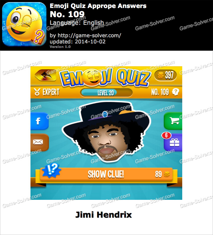 Emoji Quiz No 109 • Game Solver