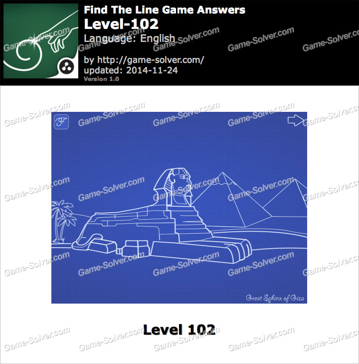 Find The Line Level 102 • Game Solver