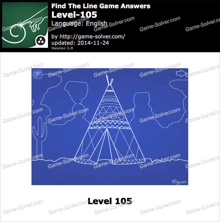 Find The Line Level 105 • Game Solver