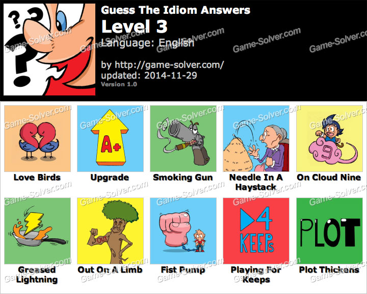 Guess The Idiom Level 3 • Game Solver