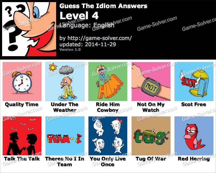 Guess The Idiom Level 4 • Game Solver