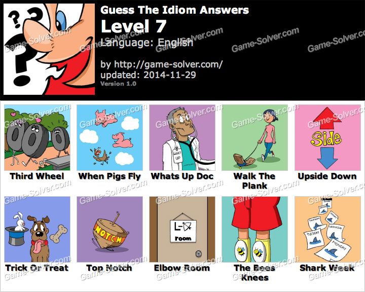 Guess The Idiom Level 7 • Game Solver