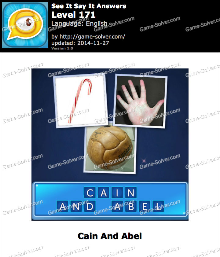 See It Say It Level 171 • Game Solver