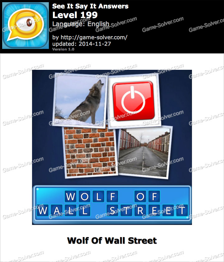 See It Say It Level 199 • Game Solver