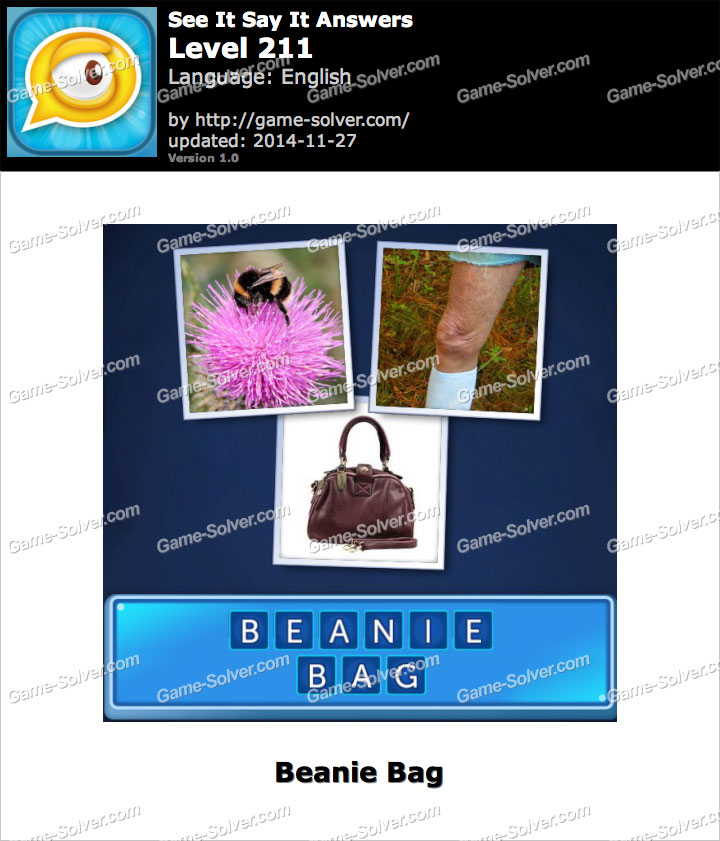 See It Say It Level 211 • Game Solver