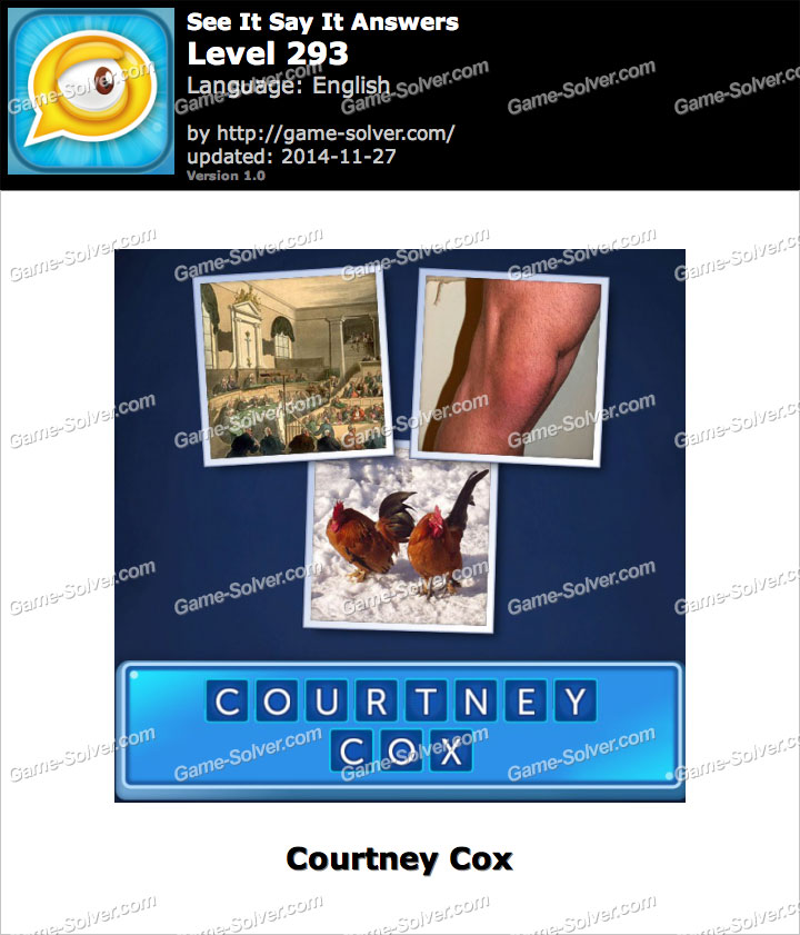 See It Say It Level 293 • Game Solver