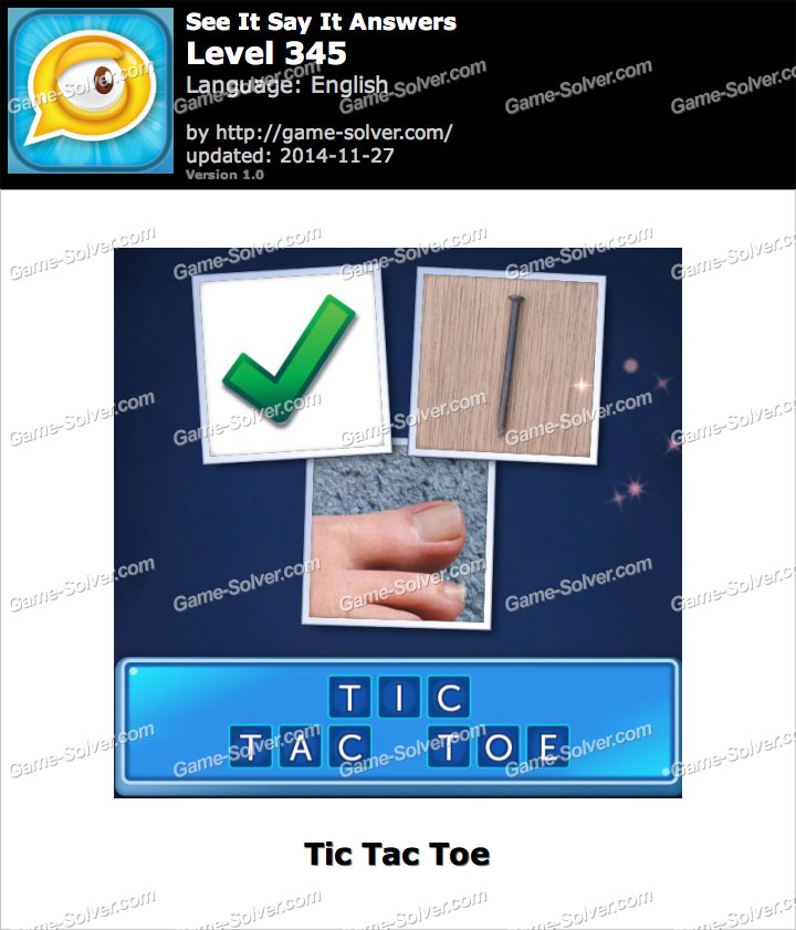 See It Say It Level 345 • Game Solver