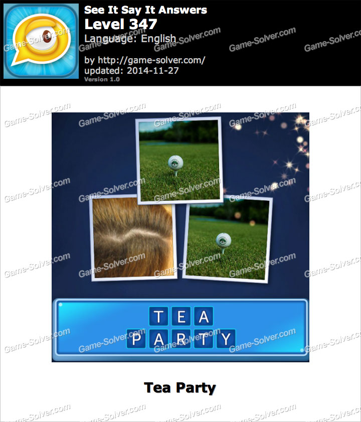 See It Say It Level 347 • Game Solver