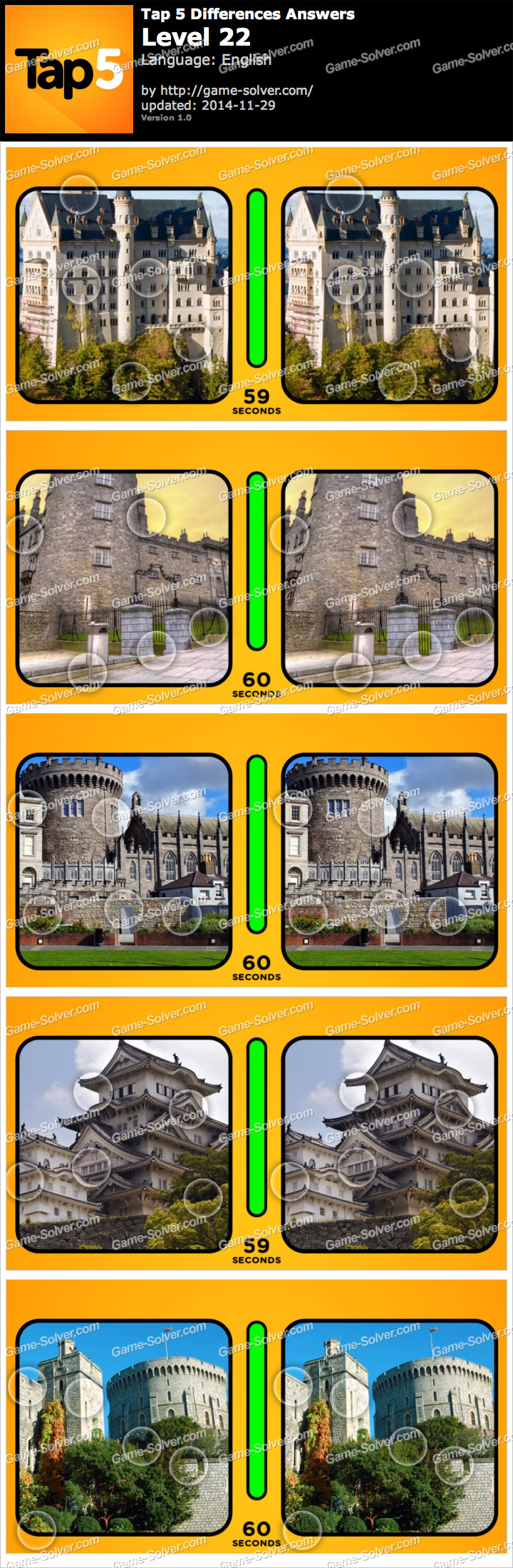 Tap 5 Differences Level 22 • Game Solver