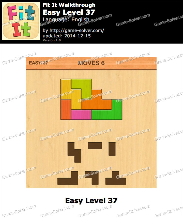 Fit It Easy Level 37 • Game Solver
