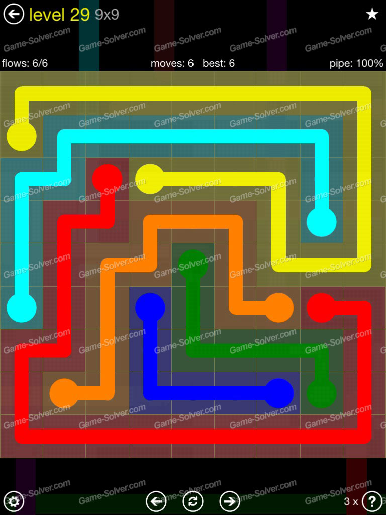 Flow Extreme Pack 2 9x9 Level 29 • Game Solver
