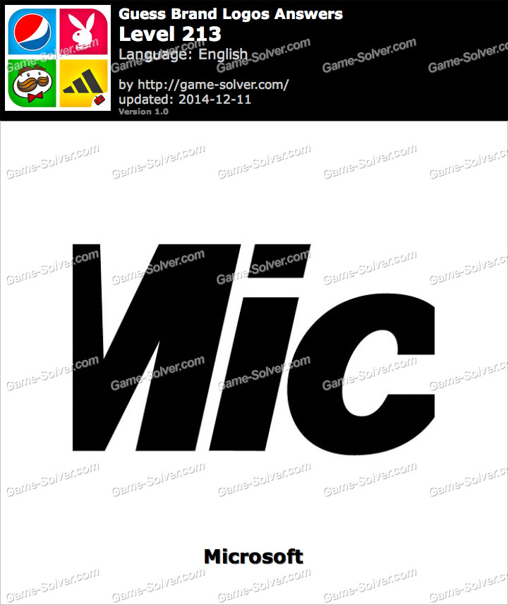 Guess Brand Logos Level 213 • Game Solver