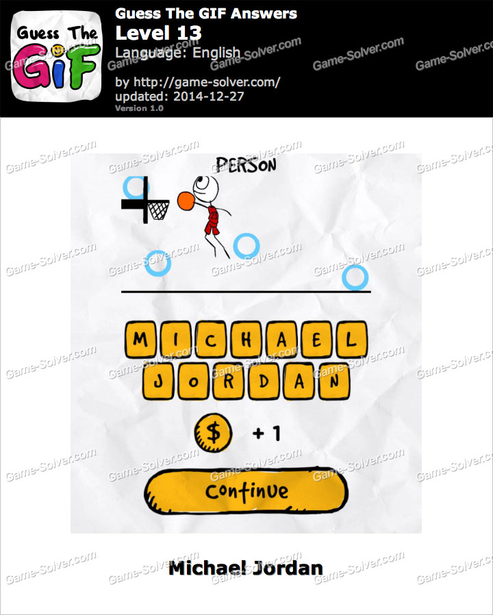 Guess The GIF Level 13 • Game Solver