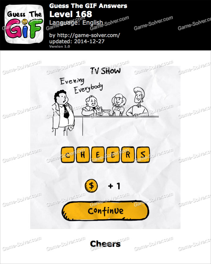 Guess The GIF Level 168 • Game Solver
