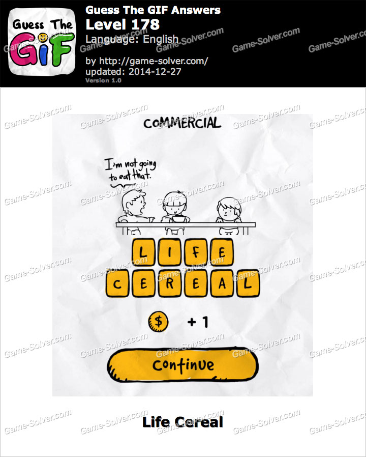 Guess The GIF Level 178 • Game Solver