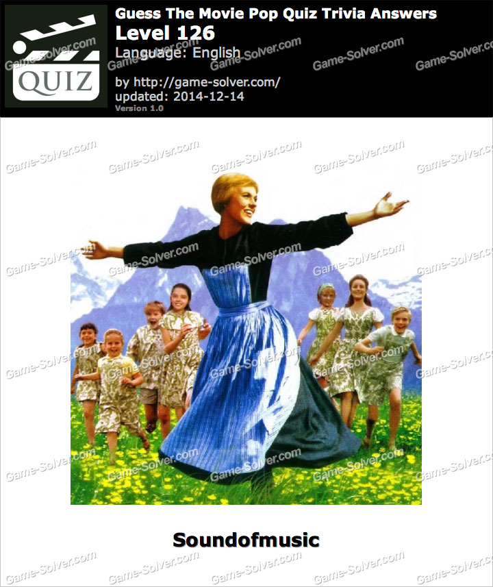 Guess The Movie Pop Quiz Trivia Level 126 • Game Solver