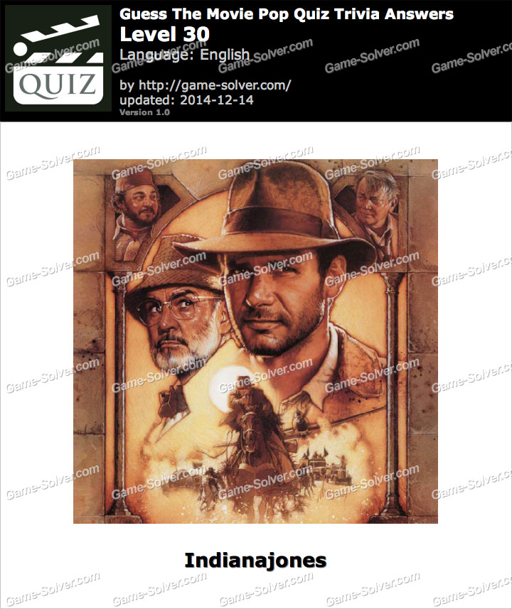Guess The Movie Pop Quiz Trivia Level 30 • Game Solver